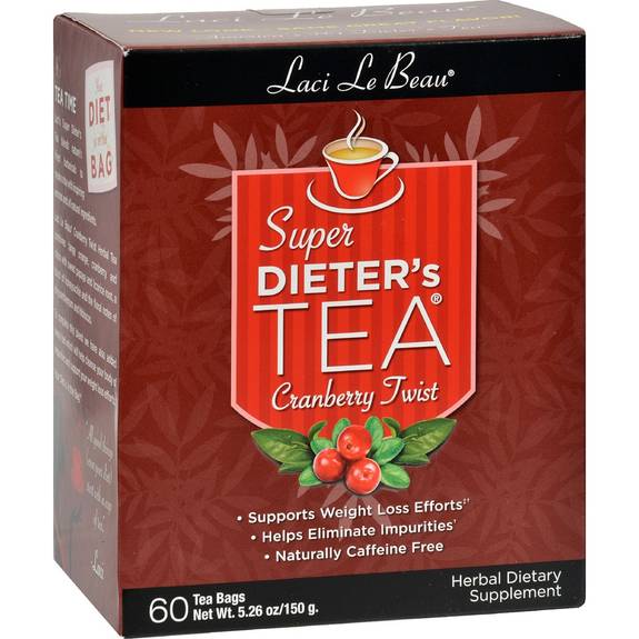 Laci Le Beau Super Dieters Tea Cranberry Twist 60 Tea Bags