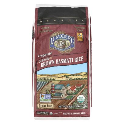 Lundberg Family Farms Organic Rice - Brown Basmati - Case Of 25 Lbs