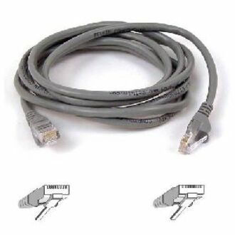 8ft Cat5e Patch Cable, Utp, Gray Pvc Jacket, 24awg, T568b, 50 Micron ...
