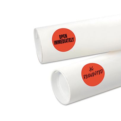 Avery Printable Removable Color-coding Labels, 1 1/4" Dia, Neon Red ...