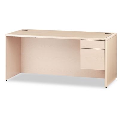 Hon 10700 Series "l" Desk, 3/4 Height Right Pedestal, 66w X 30d ...