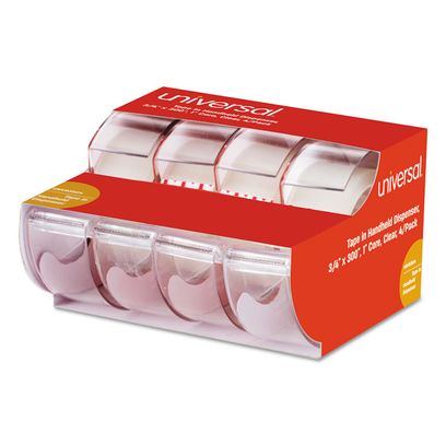 Universal INVISIBLE TAPE WITH HANDHELD DISPENSER, 1" CORE, 0.75" X 25 ...