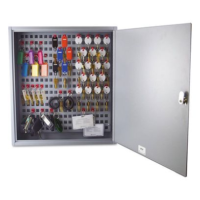 Steelmaster Steel Key Cabinet, 90-keys, 3.5w X 16.5d X 18.375h, Gray ...