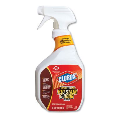 Clorox DISINFECTING BIO STAIN AND ODOR REMOVER, FRAGRANCED, 32 OZ SPRAY ...