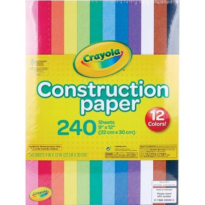 Crayola Construction Paper (PK/PACKAGE)