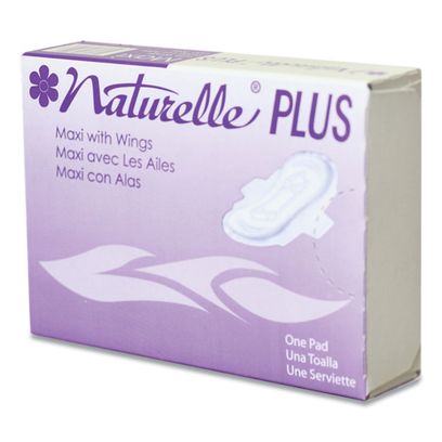 Impact Naturelle Maxi Pads Plus, #4 With Wings, 250 Individually ...