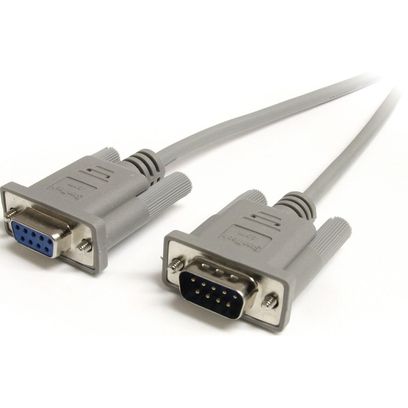 This 9-pin Straight Through Serial Cable Features A Db9 Male Connector ...