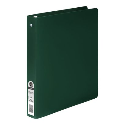 Wilson Jones Accohide Poly Round Ring Binder, 35-pt. Cover, 1" Cap ...