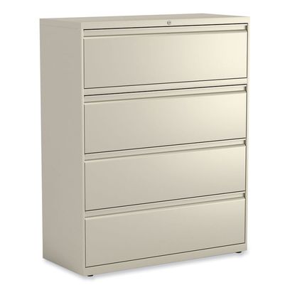 Alera Lateral File, 4 Legal/letter-Size File Drawers, Putty, 42" X 18 ...