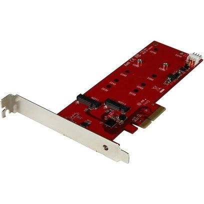 StarTech.com 2x M.2 SATA SSD Controller Card - PCIe - PCI Express M.2 ...