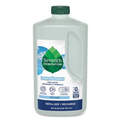 Seventh Generation natural dishwashing liquid, free and clear, 50 oz ...