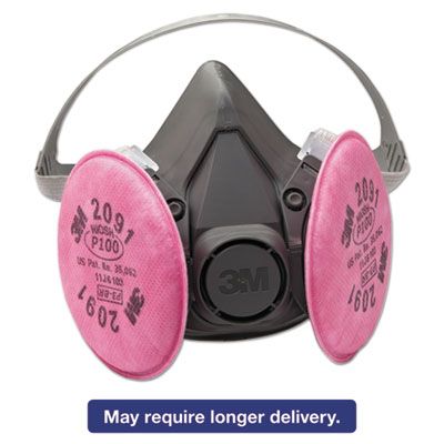 3m Half Facepiece Respirator 6000 Series, Reusable 142-6291 1 Each