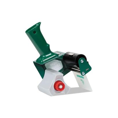 Duck Extra-wide Packaging Tape Dispenser, 3" Core, Green 1064012 1 Each