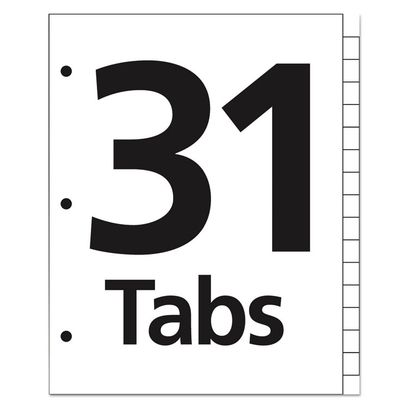 Office Essentials Table 'n Tabs Dividers, 31-tab, Letter 11680 31 Set