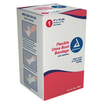 Dynarex Unna Paste Bandage 4 X 10 W/calamine Part No.3456