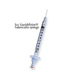 Retractable Tech Vanishpoint Tuberculin Syringe Model: 10161 (100/bx)