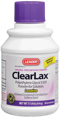 Leader Clearlax Laxative Powder, 17.9 Oz. Part No. 4222543 (1/ea)
