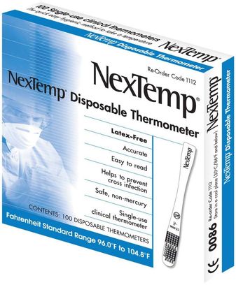 Medical Indicators Nextemp Disposable Thermometers Model: 62776 (100/bx)